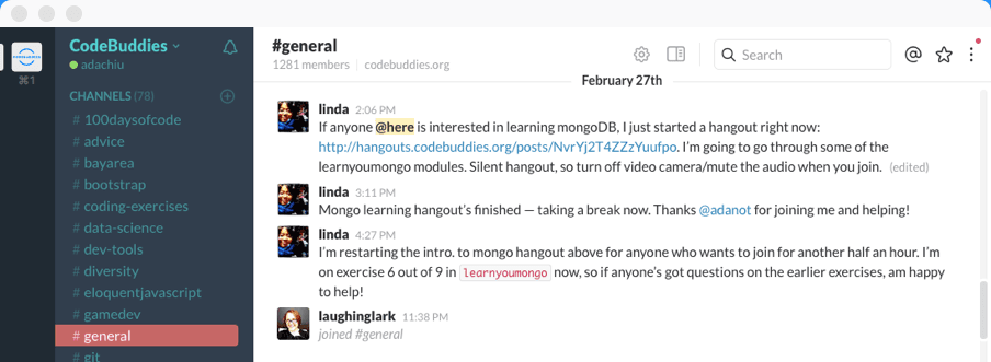 CodeBuddies | Learn and chat about code!